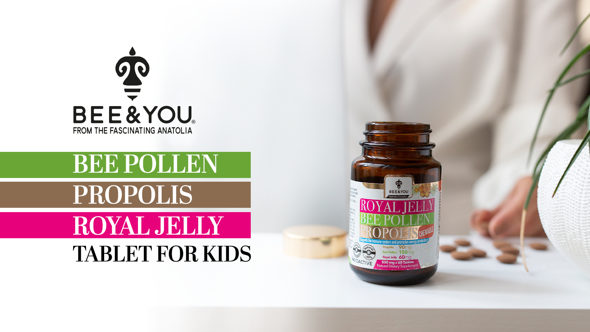 BEE POLLEN PROPOLIS ROYAL JELLY TABLET FOR KIDS – Bee and You EU