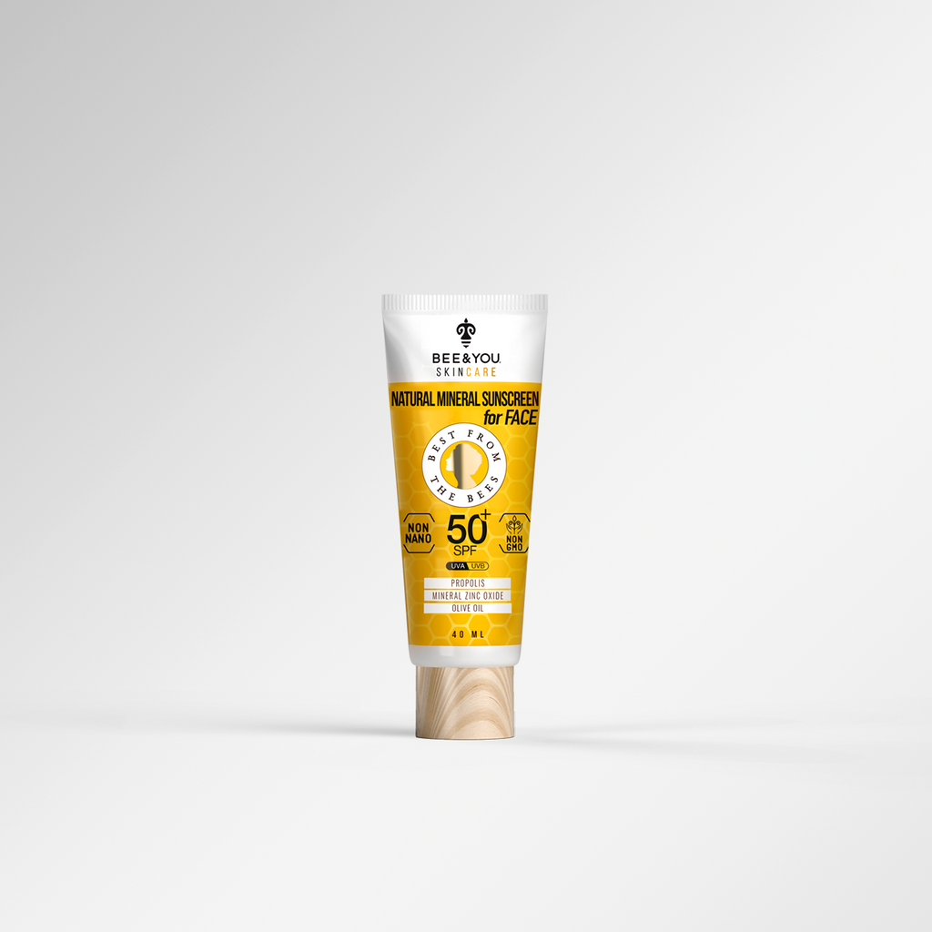 BEEYOU Skincare Natural Mineral Sunscreen for Face SPF 50 + – Bee and ...